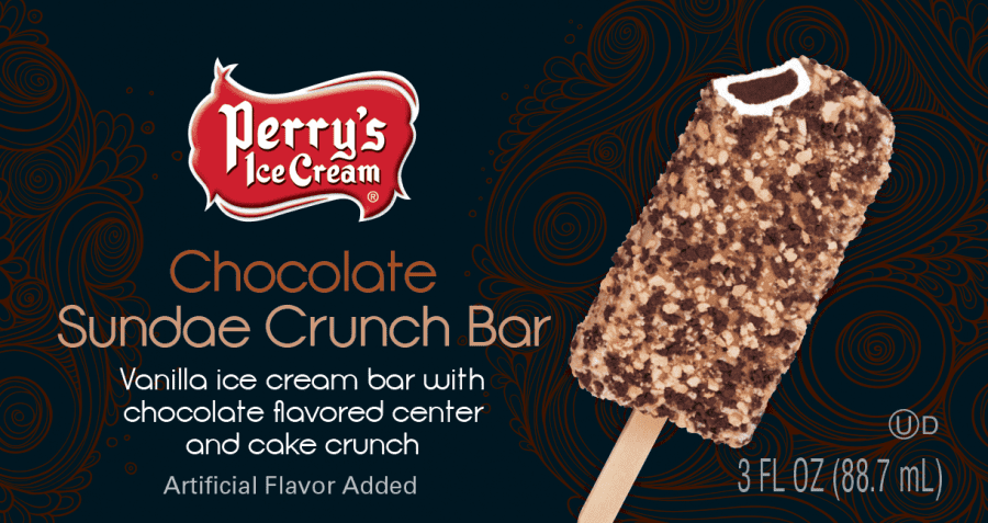 chocolate sundae crunch bars bulk novelties - Perry's Ice Cream