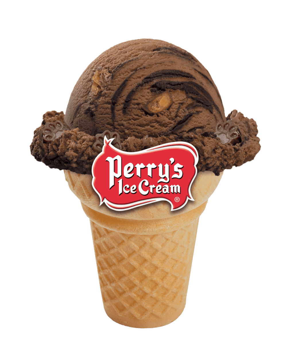 perry's chocolate panda paws ice cream cone - Perry's Ice Cream