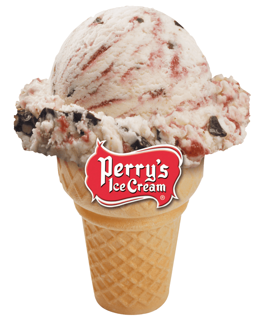 rocky mountain raspberry ice cream cone - Perry's Ice Cream