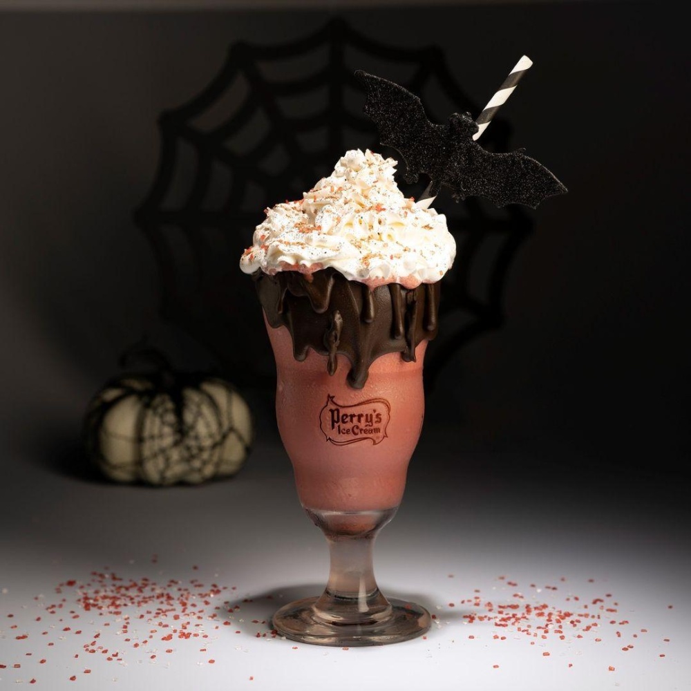 Easy Vampire Halloween Milkshake Recipe - Perry's Ice Cream