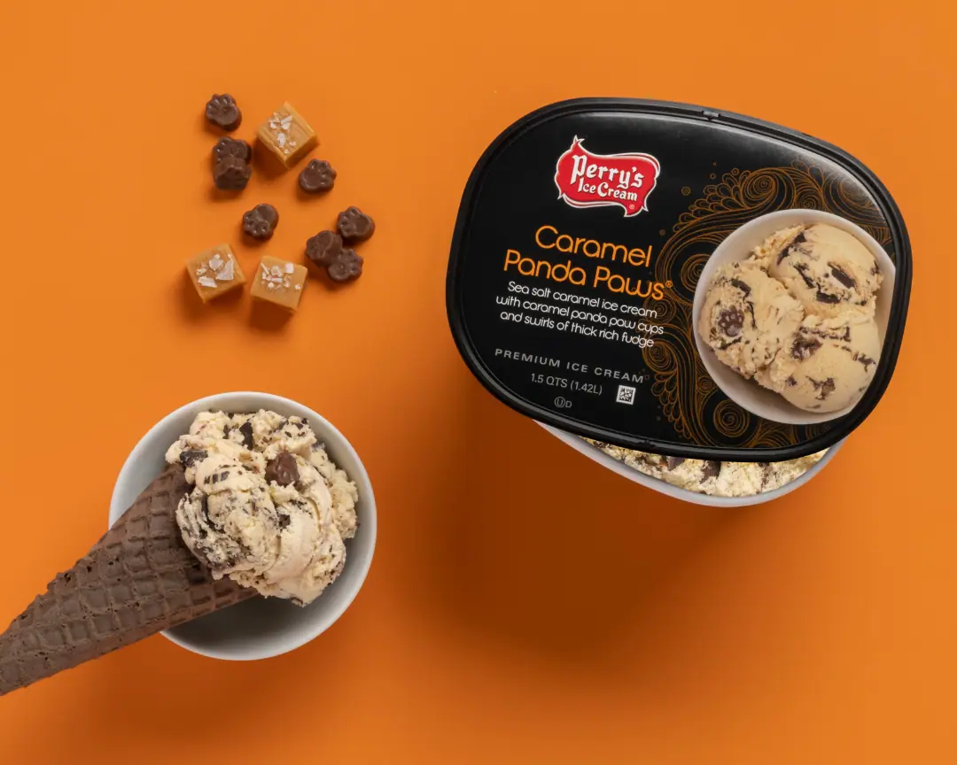 Caramel Panda Paws - Perry's Ice Cream