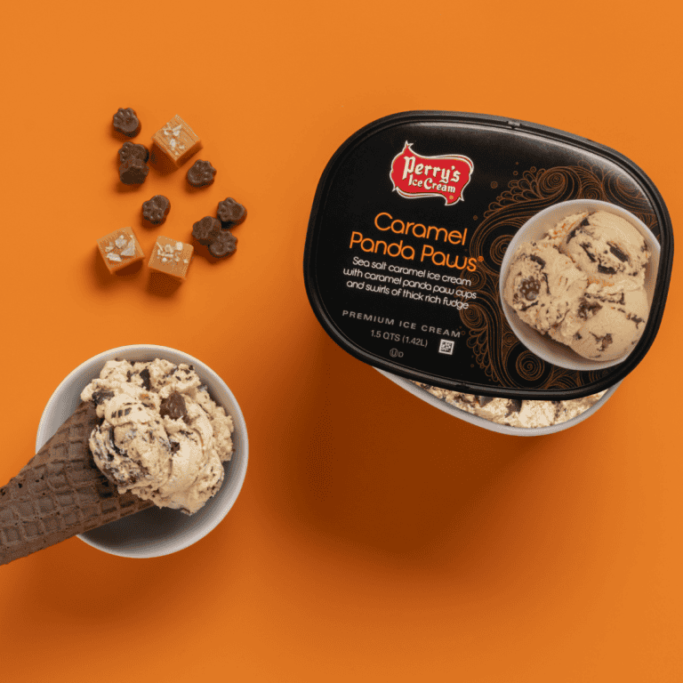 Caramel Panda Paws - Perry's Ice Cream