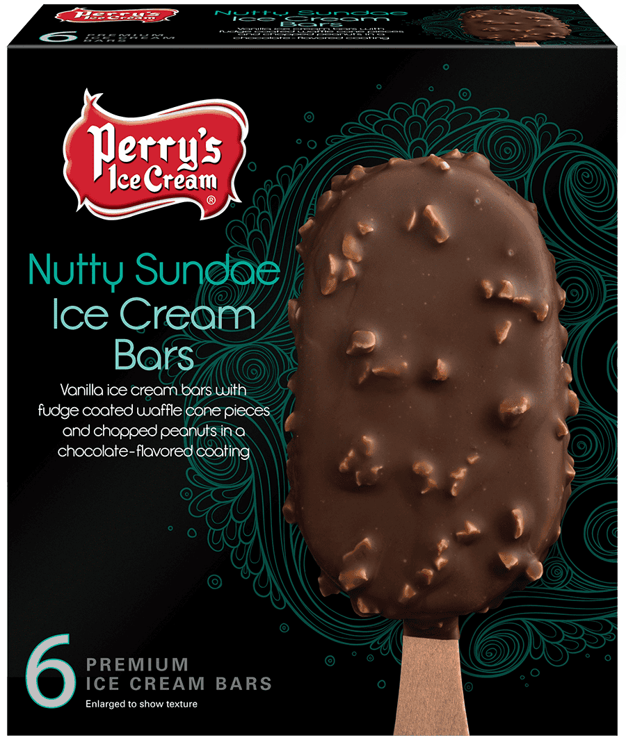 Nutty Sundae Ice Cream Bars - Perry's Ice Cream